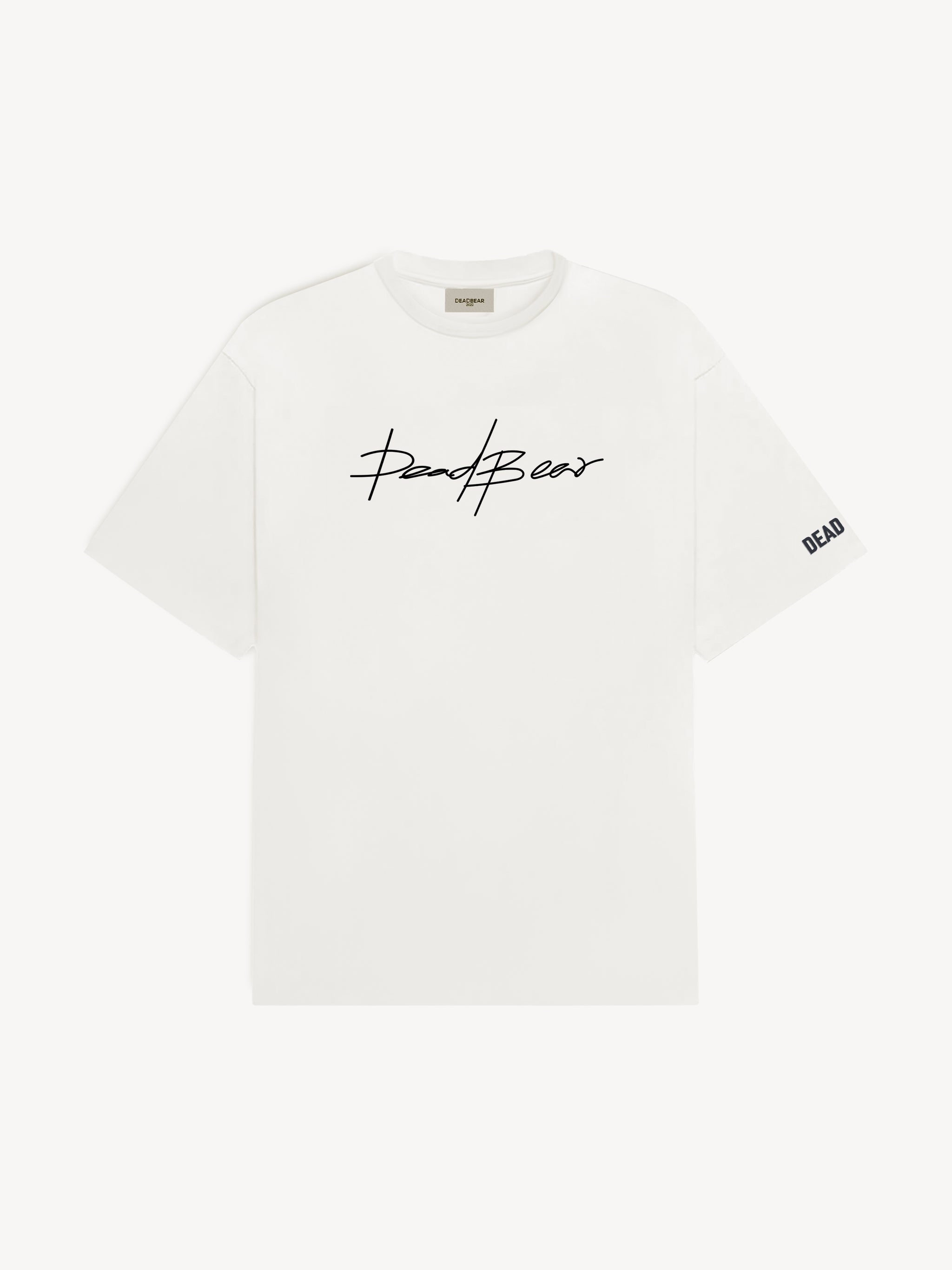 The Player Tee Cream White – DEADBEAR INDIA